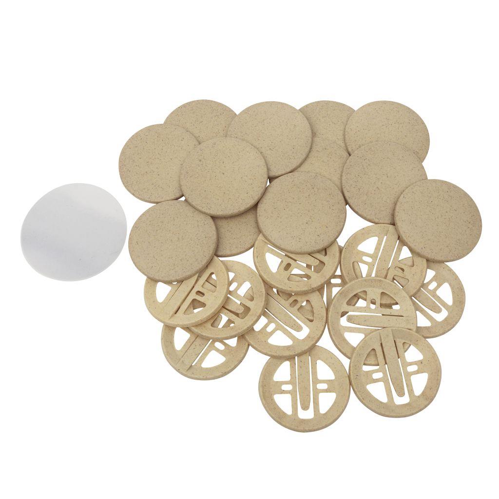 G Series 56mm Bio Button Badge Components With Clip - Pack of 100 ...