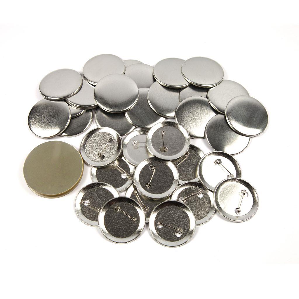 G Series 50mm Metal Pin Badge Components - Pack of 100 – Blankbadge.co.uk