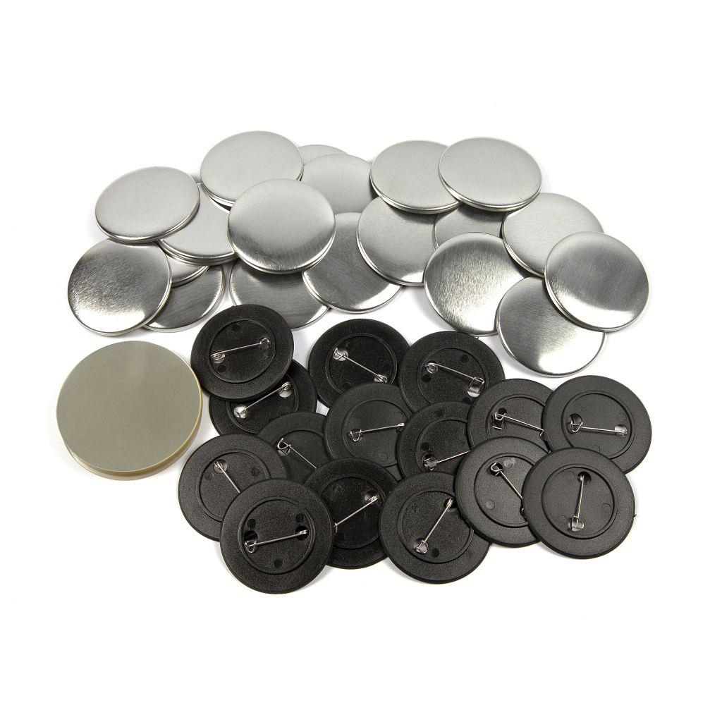 G Series 50mm Plastic Pin Badge Components - Pack of 100 – Blankbadge.co.uk